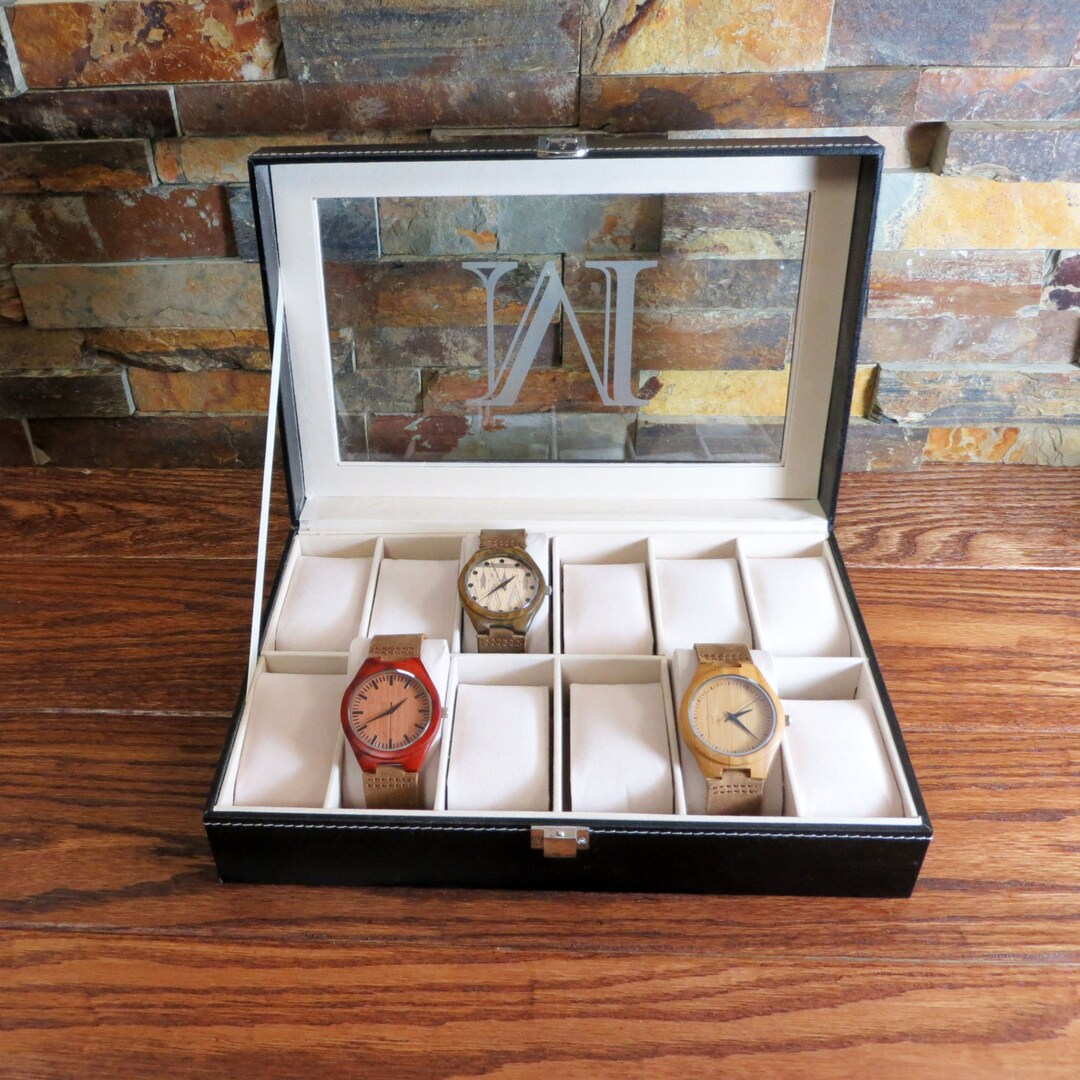 Watch Box Personalized, Groomsmen, Best Man, Fathers Day Gifts for Men ...
