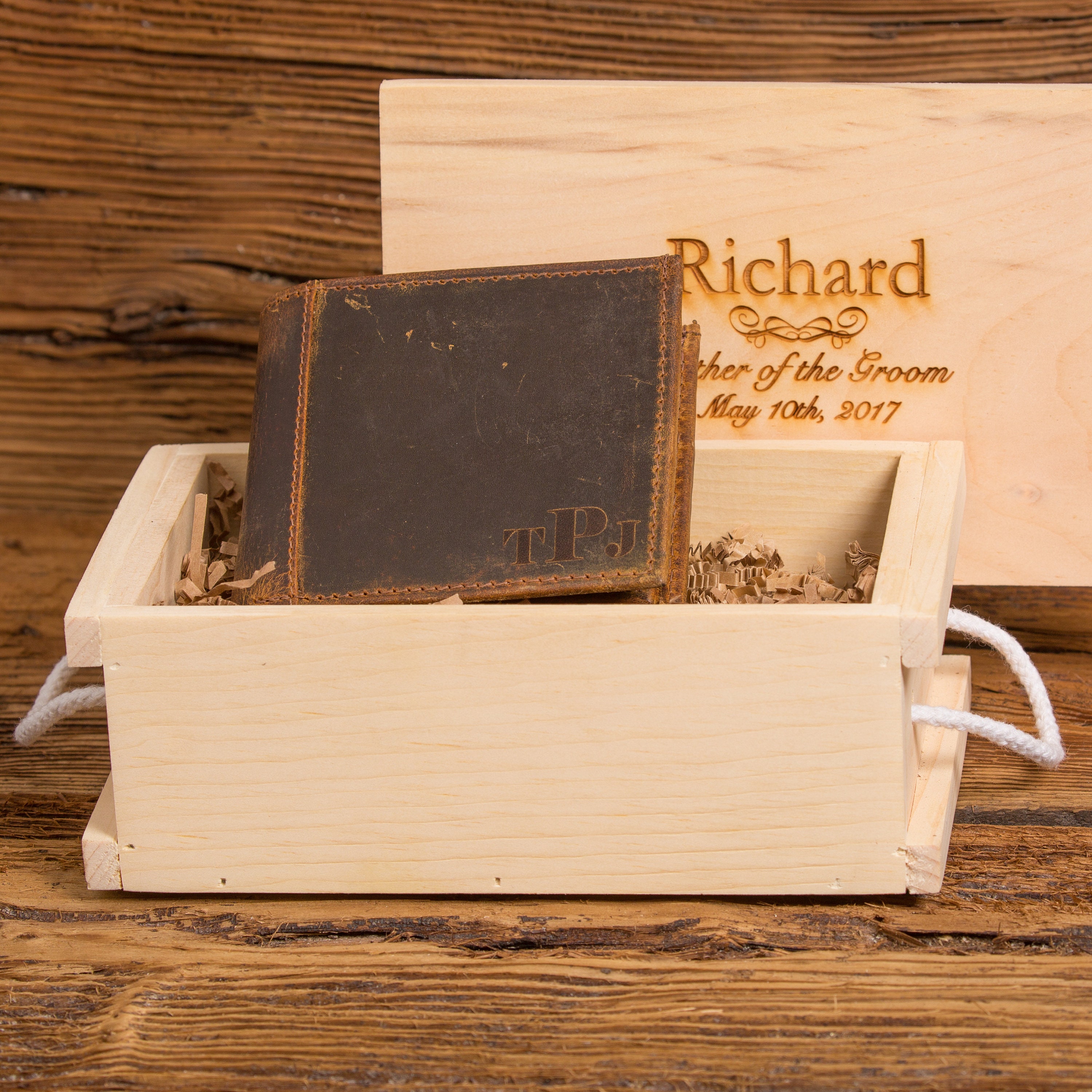 Leather Wallet, Personalized Bi Fold, Groomsman Gift, Monogrammed Gifts ...