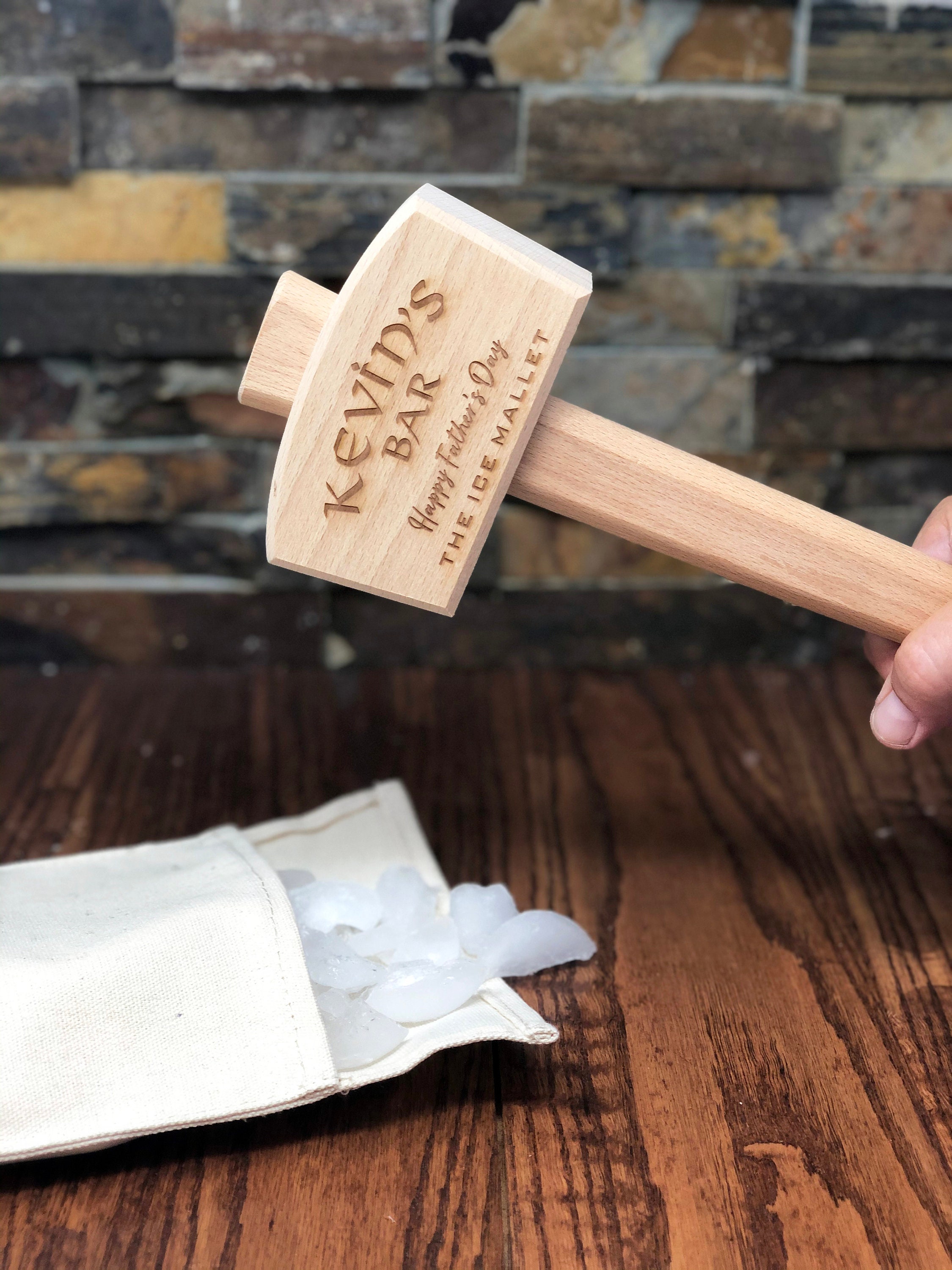 Personalized Ice Mallet Ice Crusher Bar Ware Engraved - Etsy