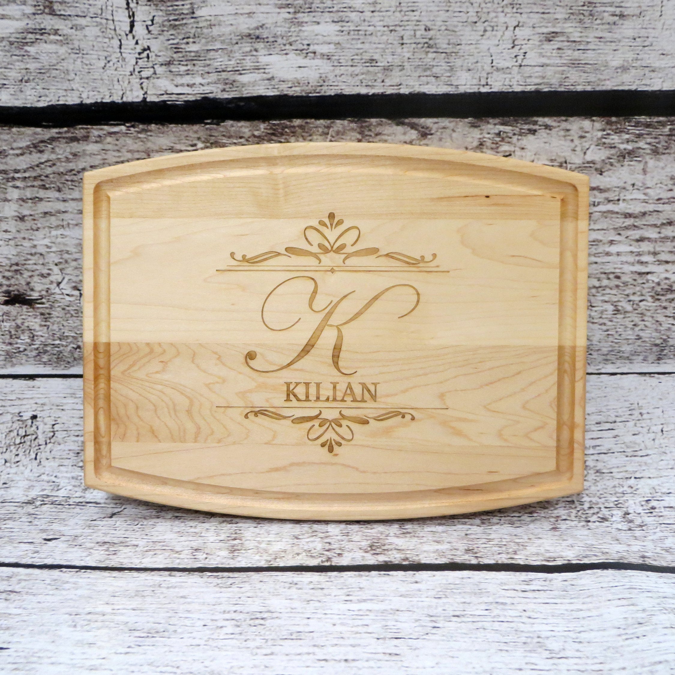 Personalized Wood Cutting Board with Date Serving platter | Etsy