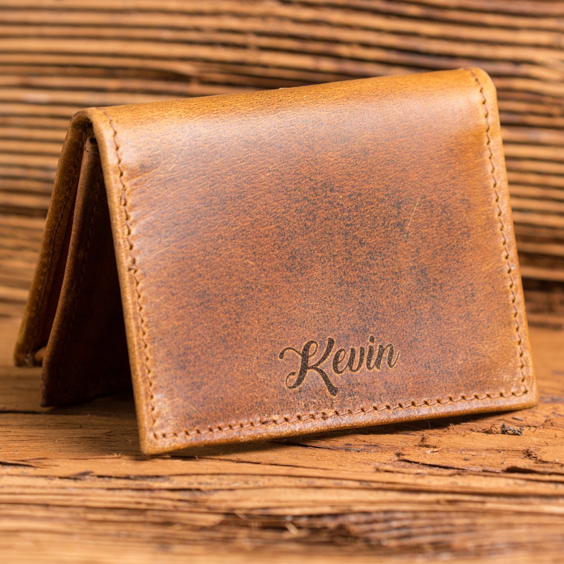 Minimalist Wallet and Wood Watch Anniversary College - Etsy