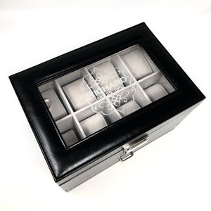 Personalized Watch Box With Jewelry Drawer - Custom Keepsake ...