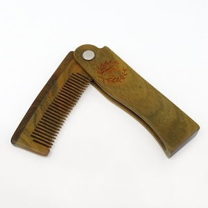 Folding Beard Comb Personalized, Engraved Gifts for Men, Fathers Day ...