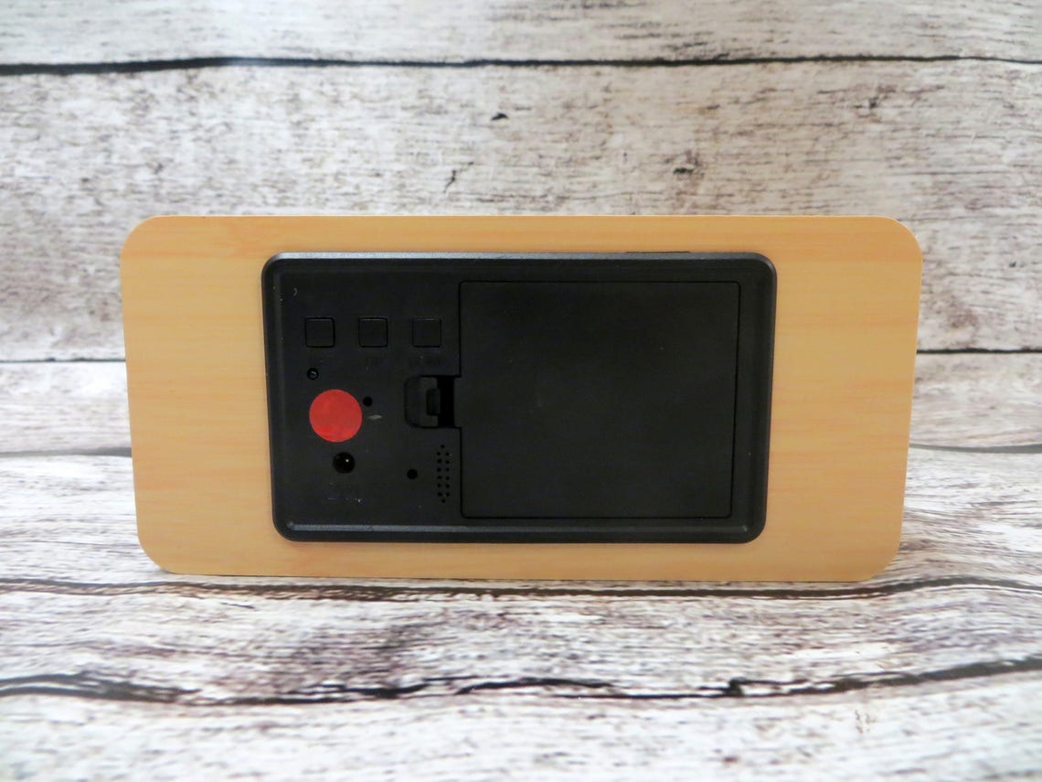 Personalized Wooden Clock Customized Alarm Engraved House | Etsy