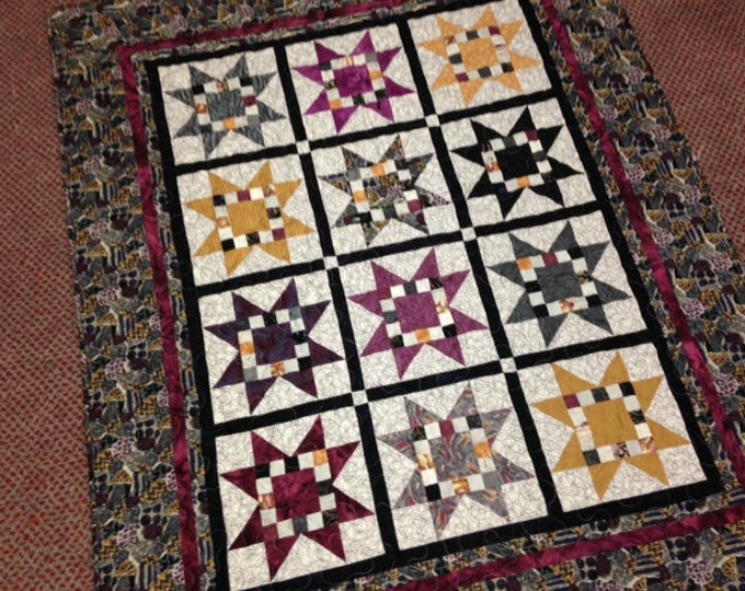Black & Gray Handmade Patchwork Quilt - Etsy Canada