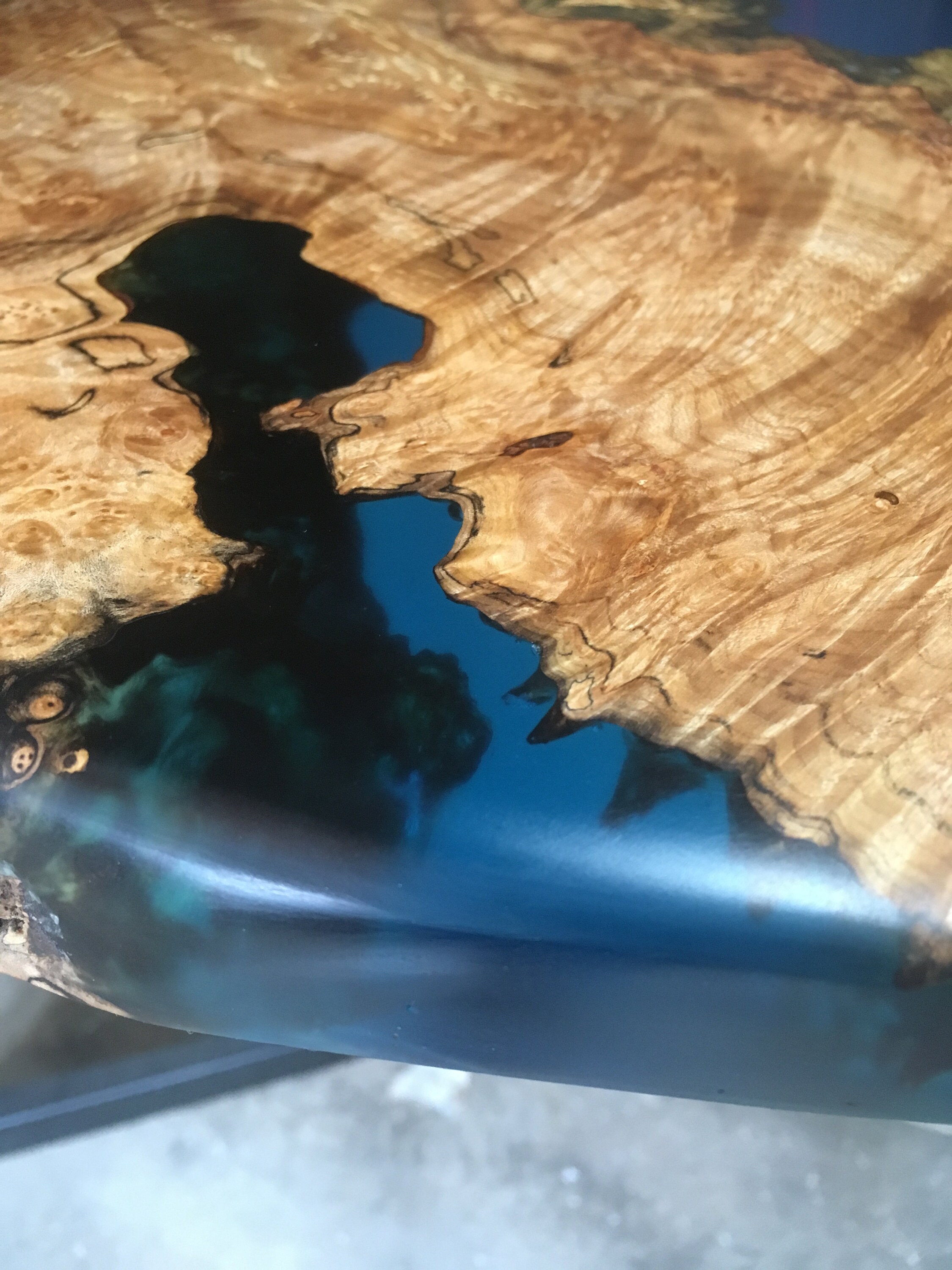 Live Edge Epoxy River Spalted Big Leaf Maple Coffee Table - Etsy