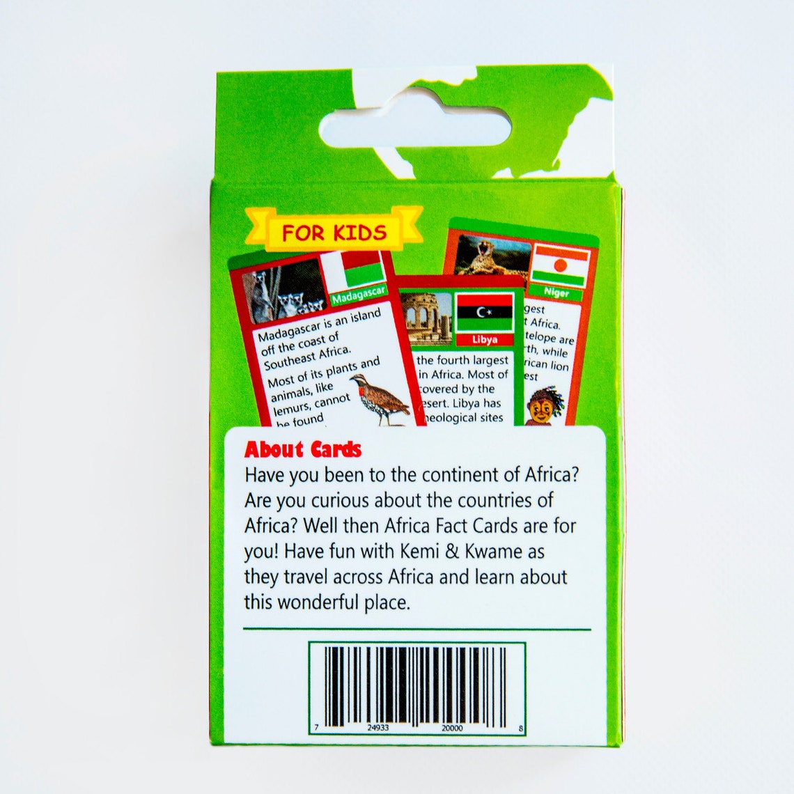 Africa Educational Fact Cards for Kids. African Fun Facts Flash Cards ...