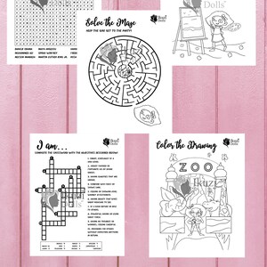 Kids Activity Book, Printable Coloring Pages, Kids Crossword Puzzles ...