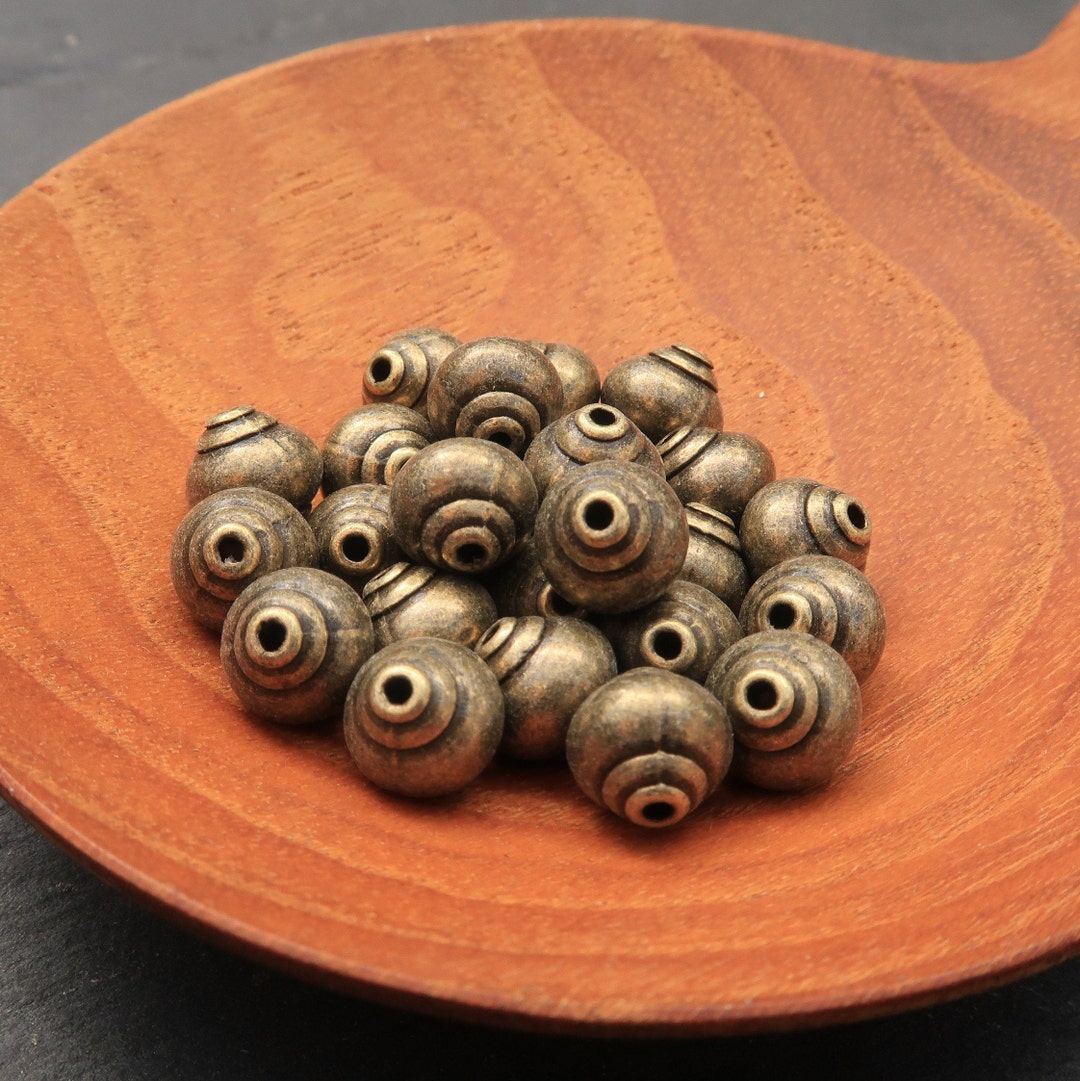 Ethnic Pumpkin Lantern Spacer Beads Antique Bronze Color, 8mm - Etsy