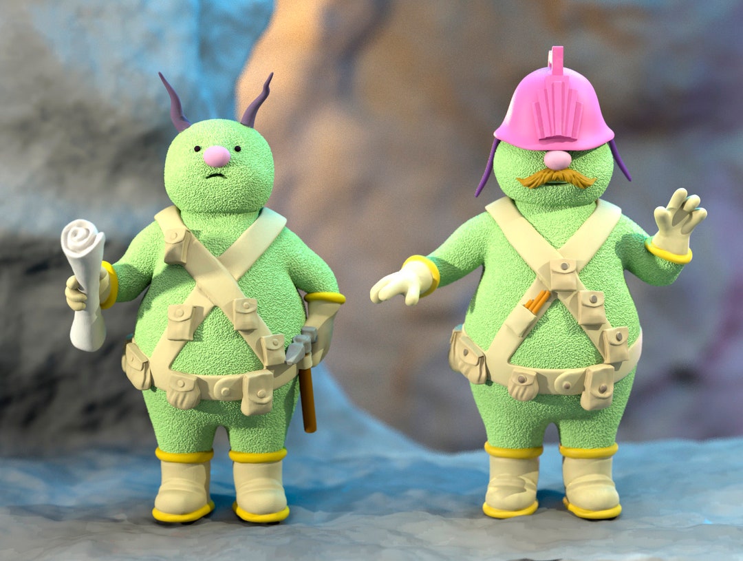 Fraggle Rock 2 Figurines Doozer 3D Print Stl File Model Color - Etsy
