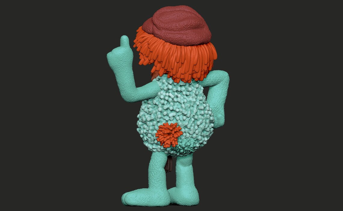 Vintage Fraggle Rock Boober 3D Print Stl File Model Color Figurine - Etsy