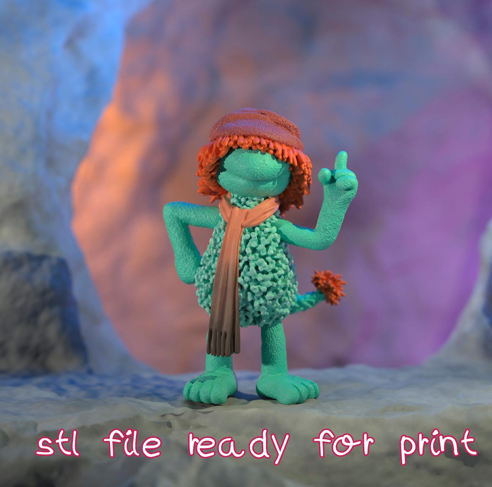 Vintage Fraggle Rock Boober 3D Print Stl File Model Color Figurine - Etsy