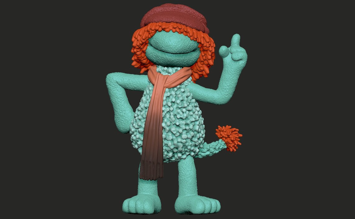 Vintage Fraggle Rock Boober 3D Print Stl File Model Color Figurine - Etsy