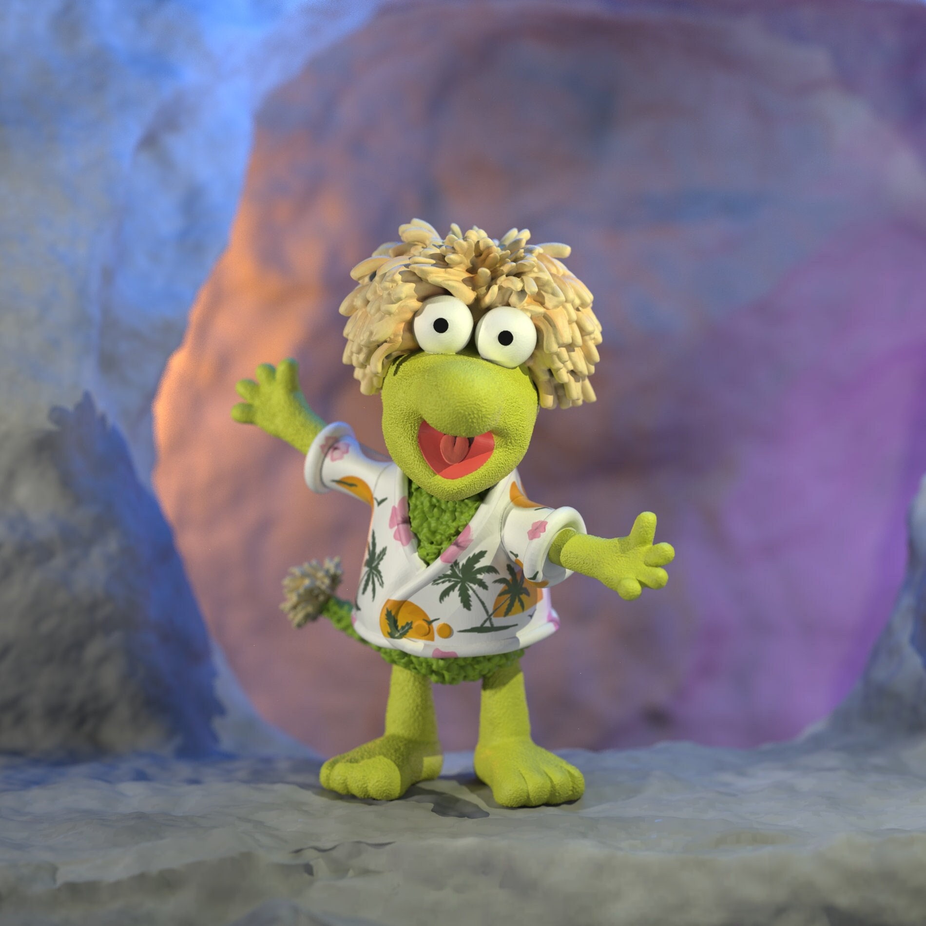 Vintage Fraggle Rock Wembley 3D Print Stl File Model Color - Etsy