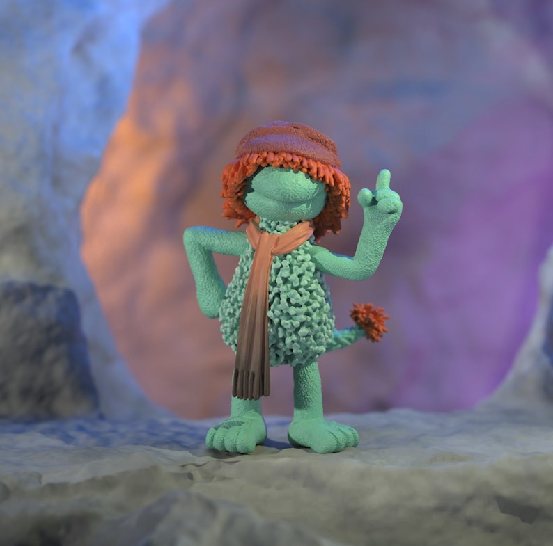 Vintage Fraggle Rock Boober 3D Print Stl File Model Color - Etsy