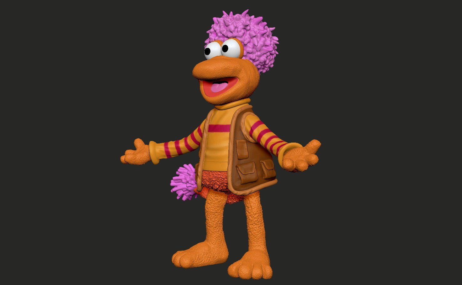 Vintage Fraggle Rock Gobo 3D Print Stl File Model Color - Etsy