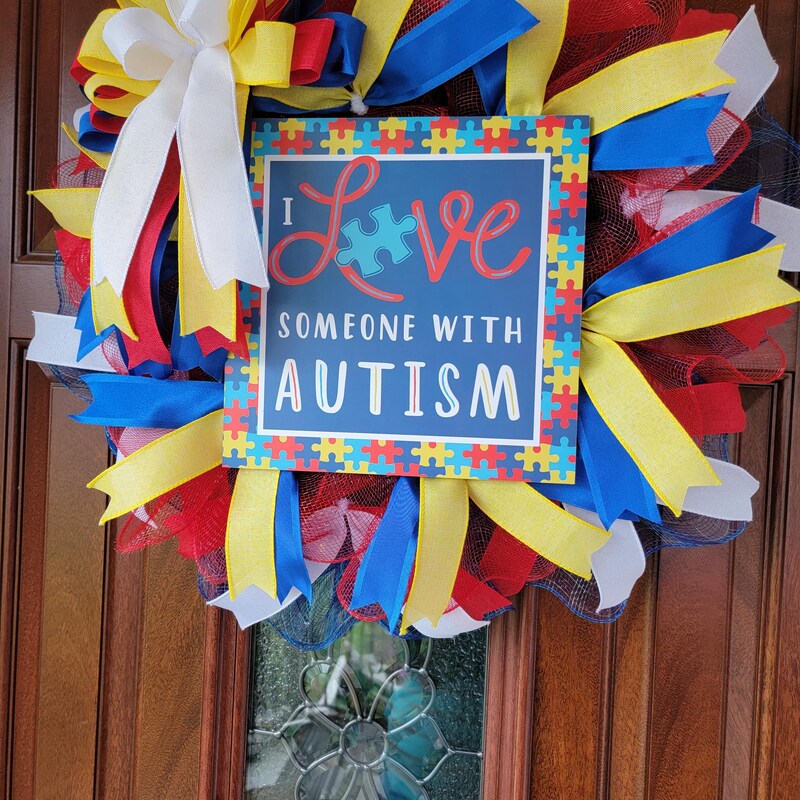 Autism Wreath - Etsy