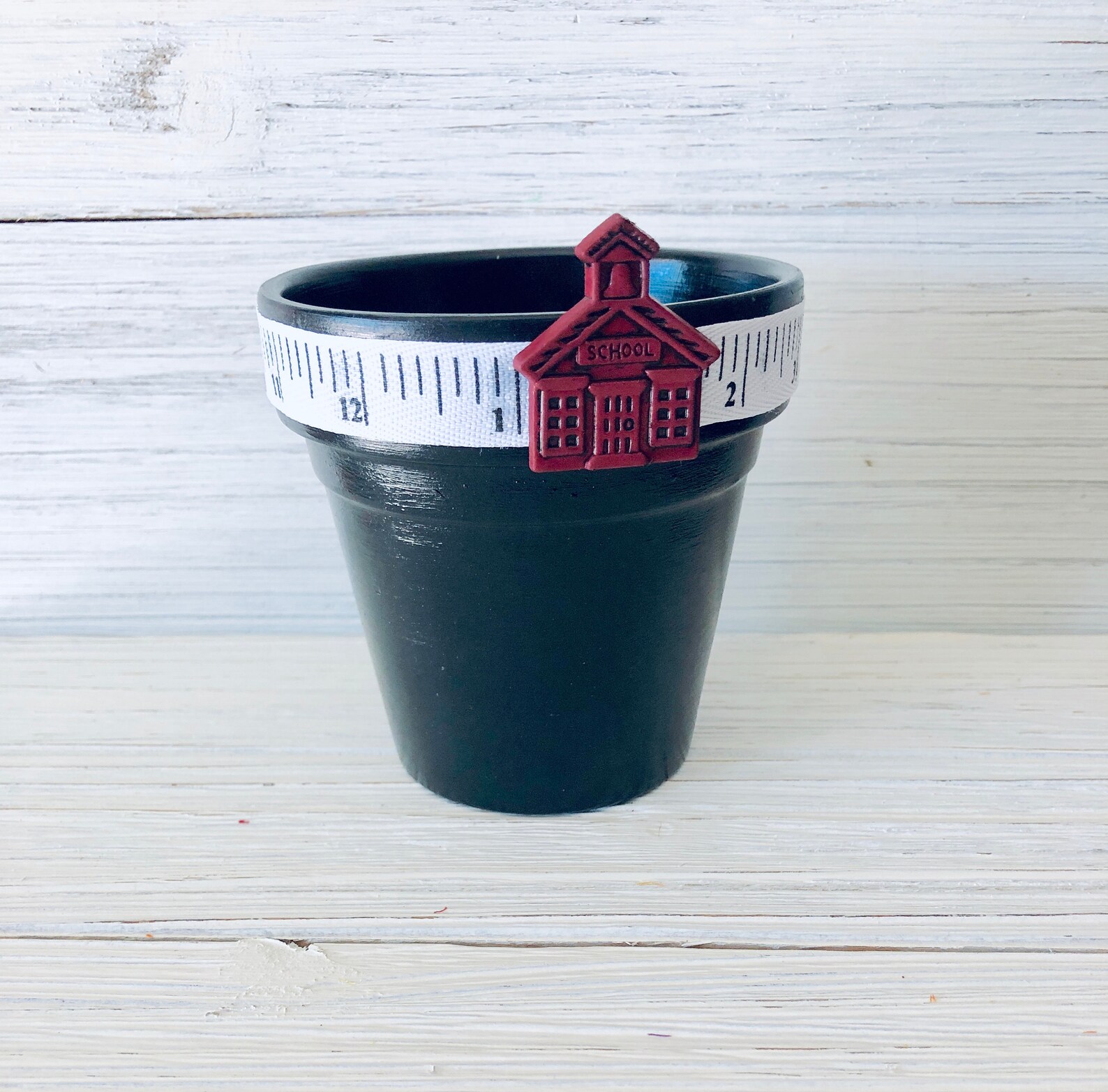 Teacher Gift Handpainted Daisy Flower Pen Pot - Etsy