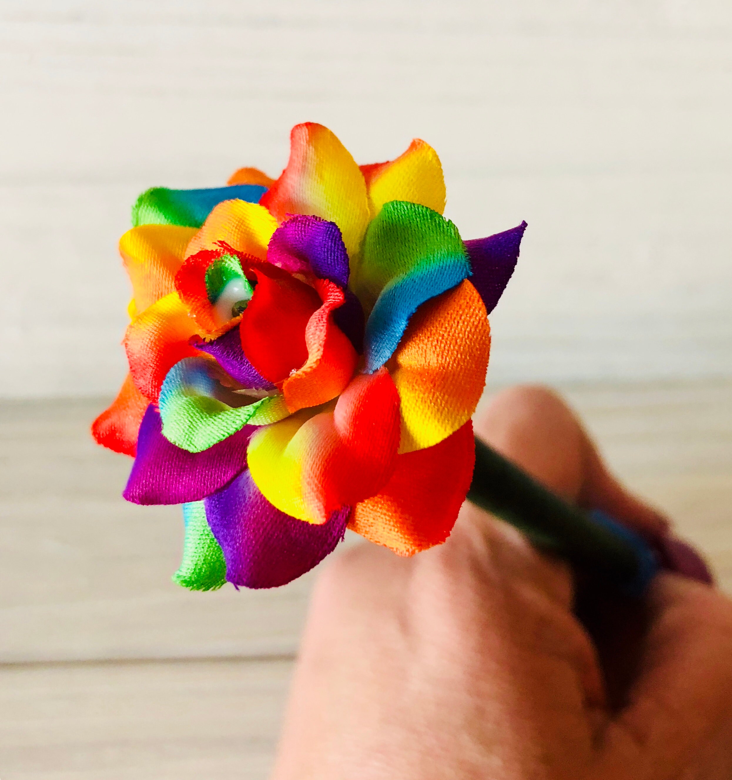 Mini Rainbow Rose Flower Pen, Single Pen or Set - Etsy