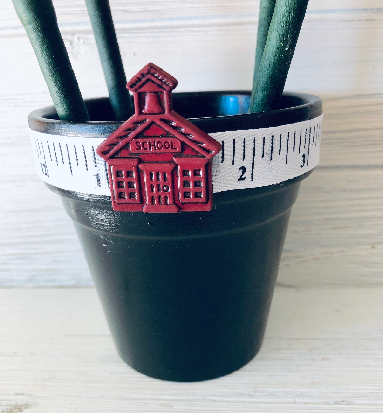Teacher Gift Handpainted Daisy Flower Pen Pot - Etsy