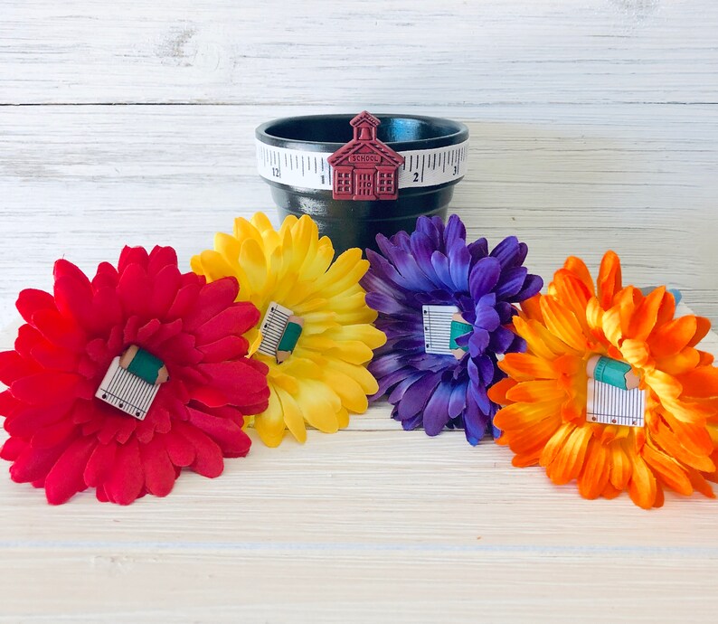 Teacher Gift Handpainted Daisy Flower Pen Pot - Etsy