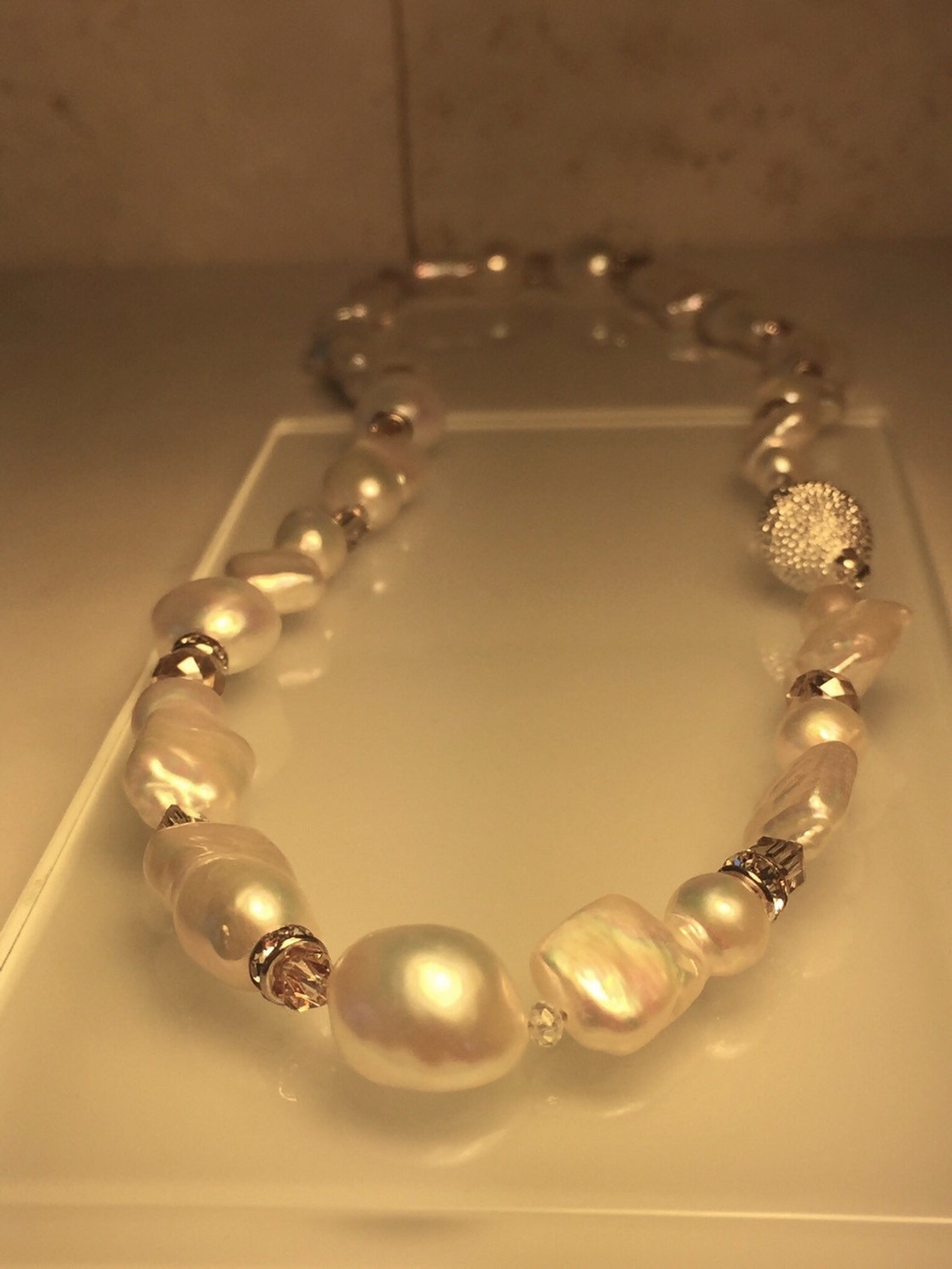 Handmade Pearl Necklace./natural Pearl Necklace-baroque Pearl - Etsy
