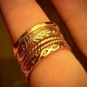Handmade Gold Ring./handcrafted Goldfilled Stacking Ring - Etsy