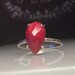 Ruby Red Ring/raw Ruby Ring/solitare Ruby Ring/handmade Ruby - Etsy