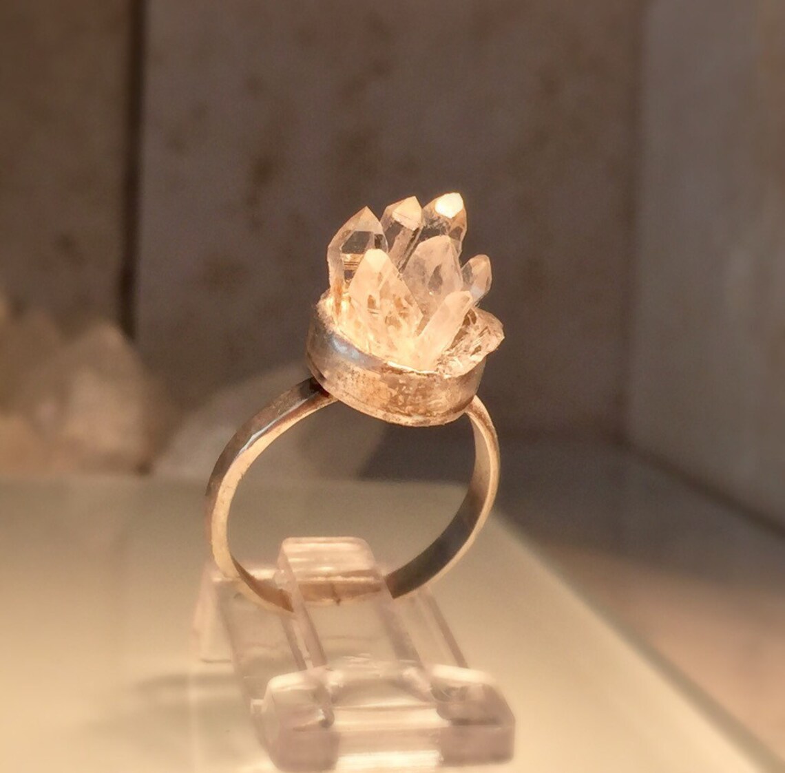 Handmade Gemstone Ring/handmade Quartz Crystal Ring/comes With - Etsy