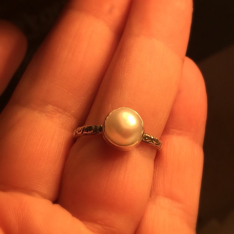 Unique Pearl Ring/one of a Kind Ring/handmade Pearl - Etsy