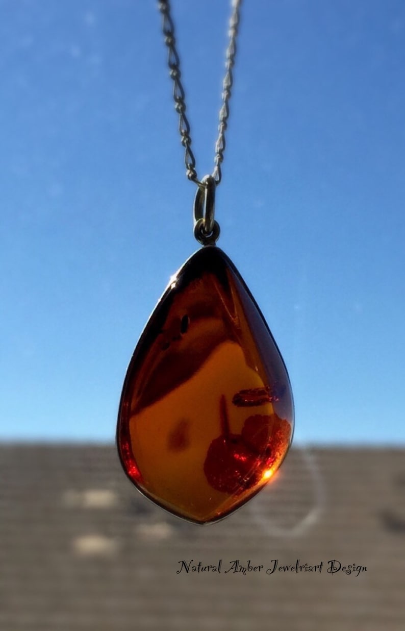 Natural Amber Necklace/artisan Amber Necklace/genuine Amber - Etsy