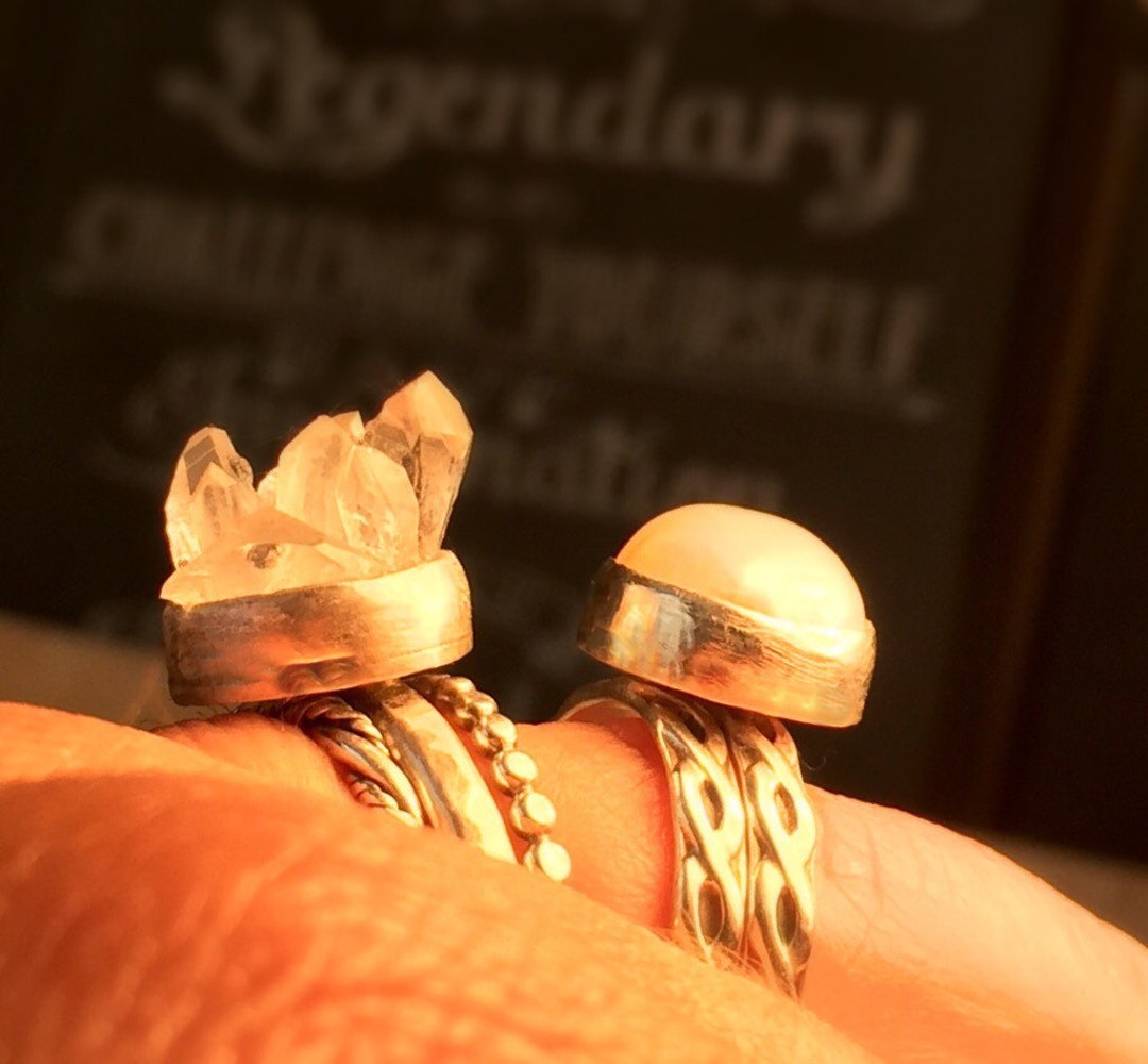 Handmade Gemstone Ring/handmade Quartz Crystal Ring/comes With - Etsy