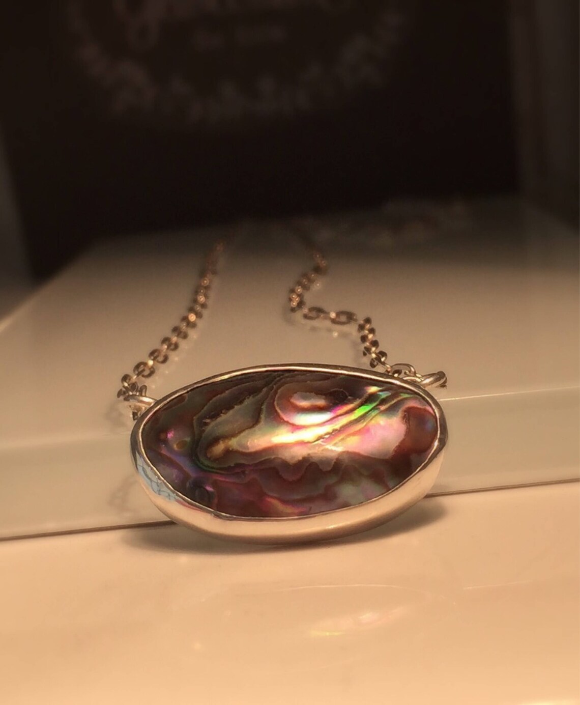 Handmade Abalone Necklace./handmade Abalone and Sterling - Etsy