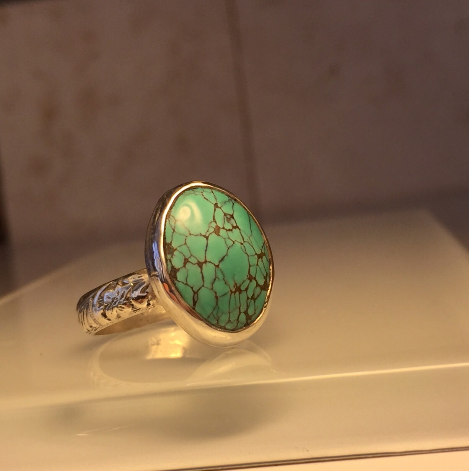 Natural Turquoise Ring/handmade Turquoise Ring/turquoise - Etsy