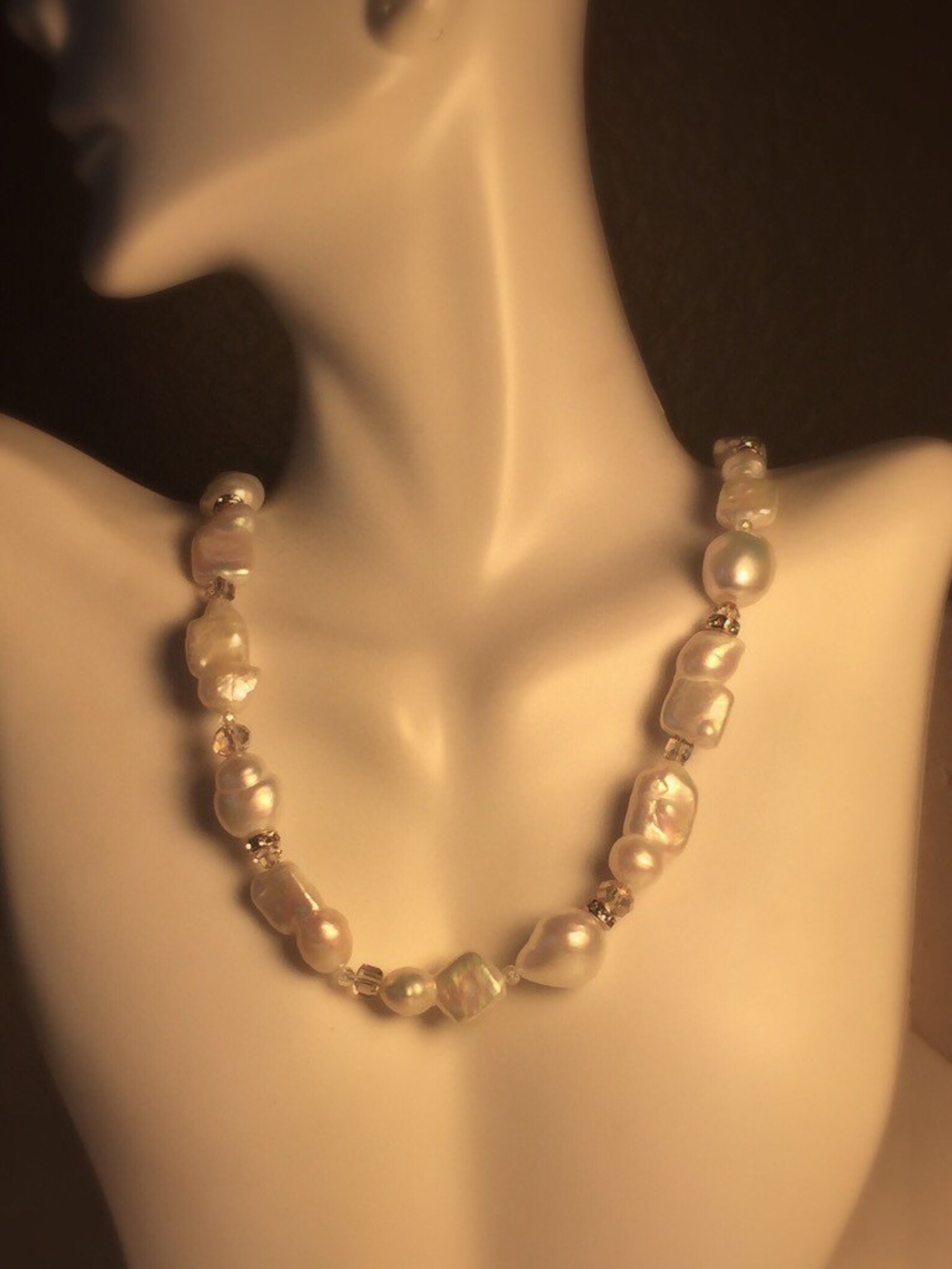 Handmade Pearl Necklace./natural Pearl Necklace-baroque Pearl - Etsy