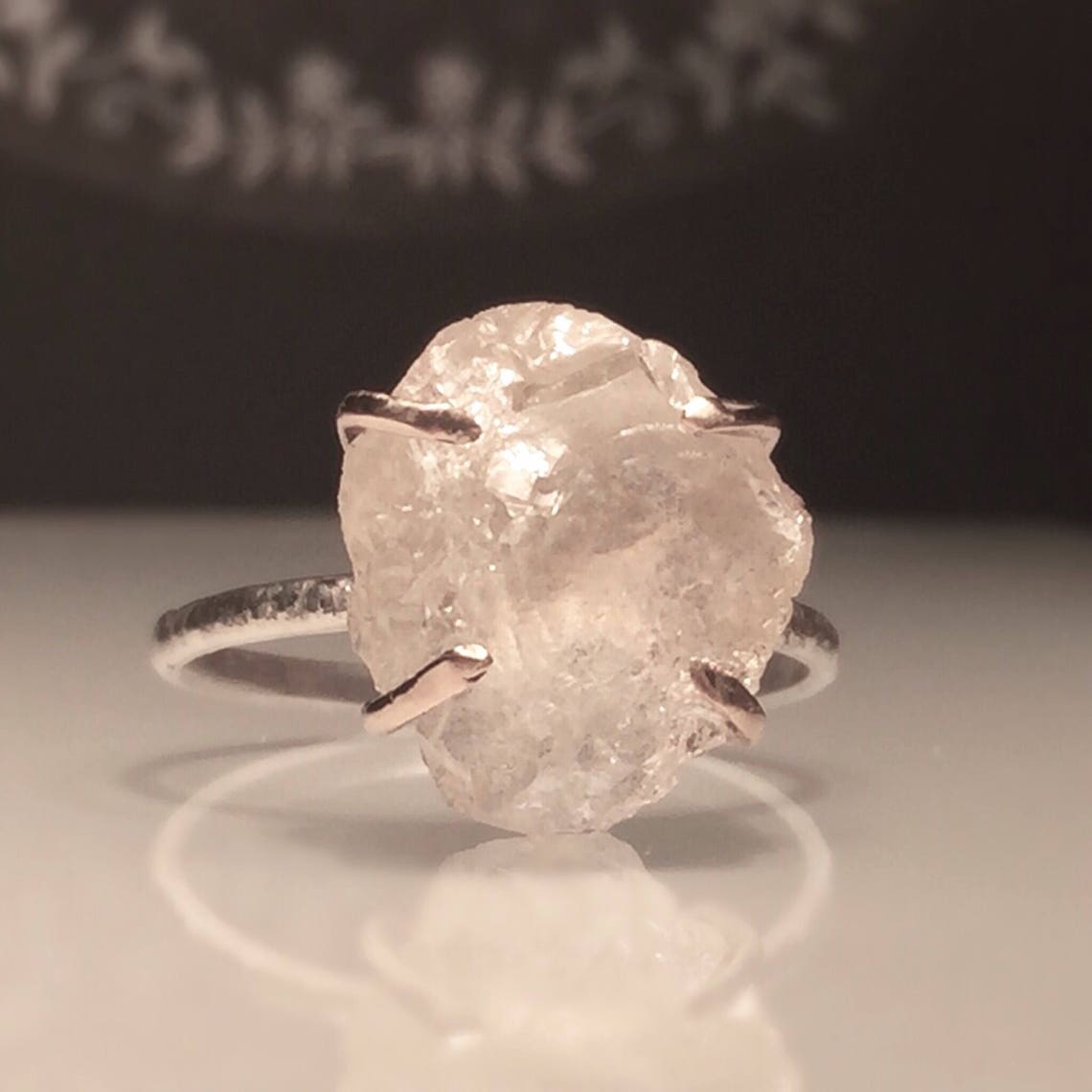 Raw Topaz Ring/gorgeous Rough Uncut Brazilian Topaz Ring./healing ...