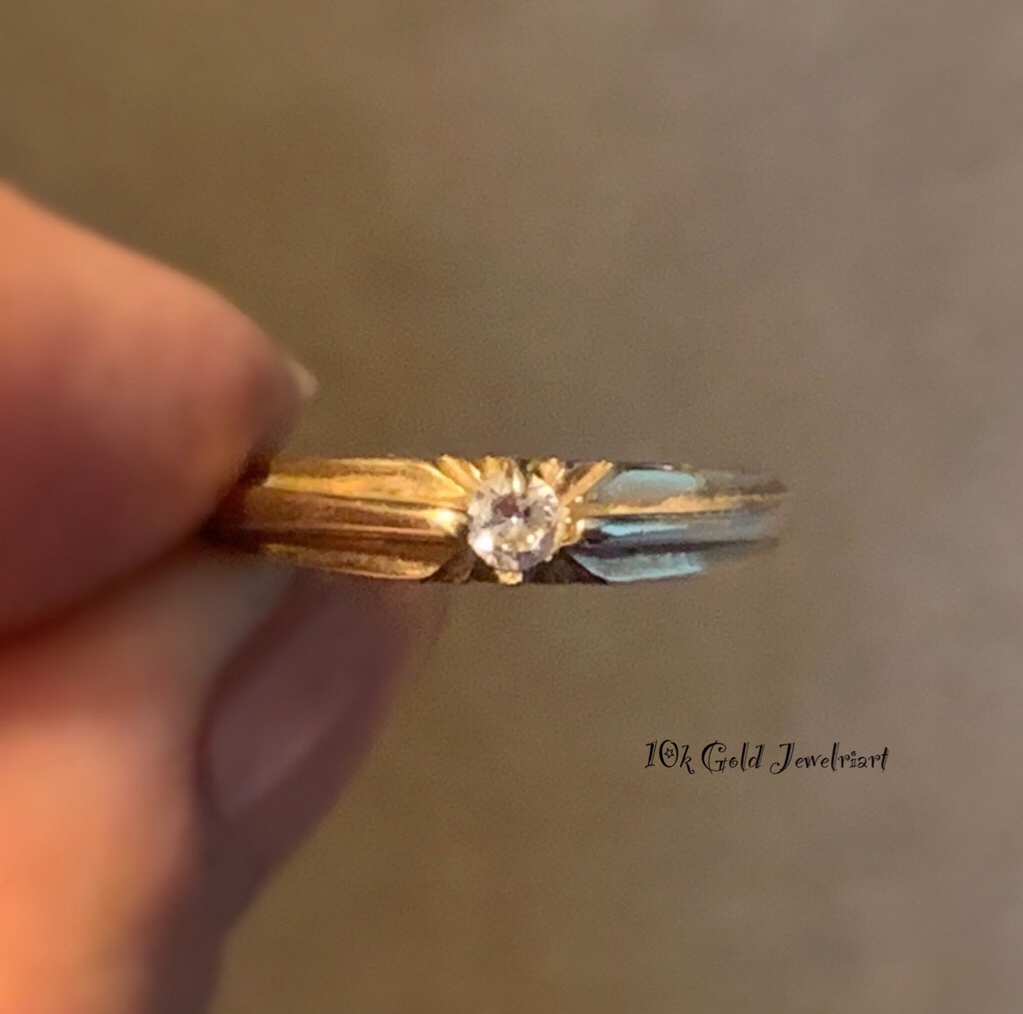 Special Sale Pricing/Solid 10k Gold Diamond Engagement | Etsy