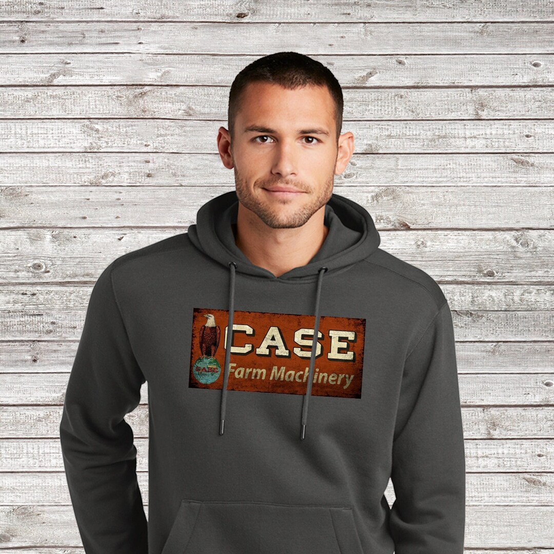 JI Case Tractor Old Sign Weathered Custom Logo Hoodie Sweatshirt Fully ...