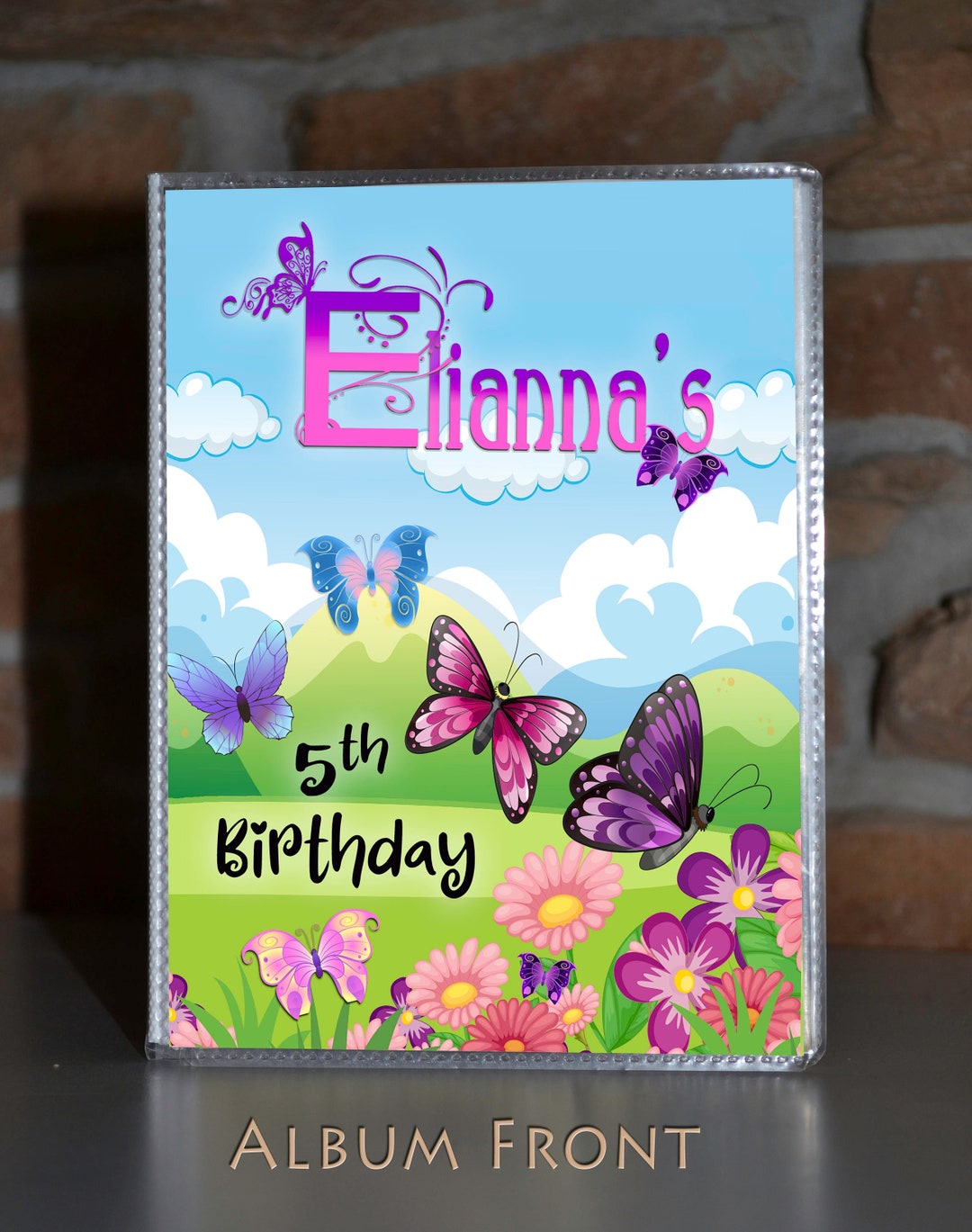Butterfly Birthday - Brag Book 4x6 - Personalized - Holds 48 Photos - Etsy