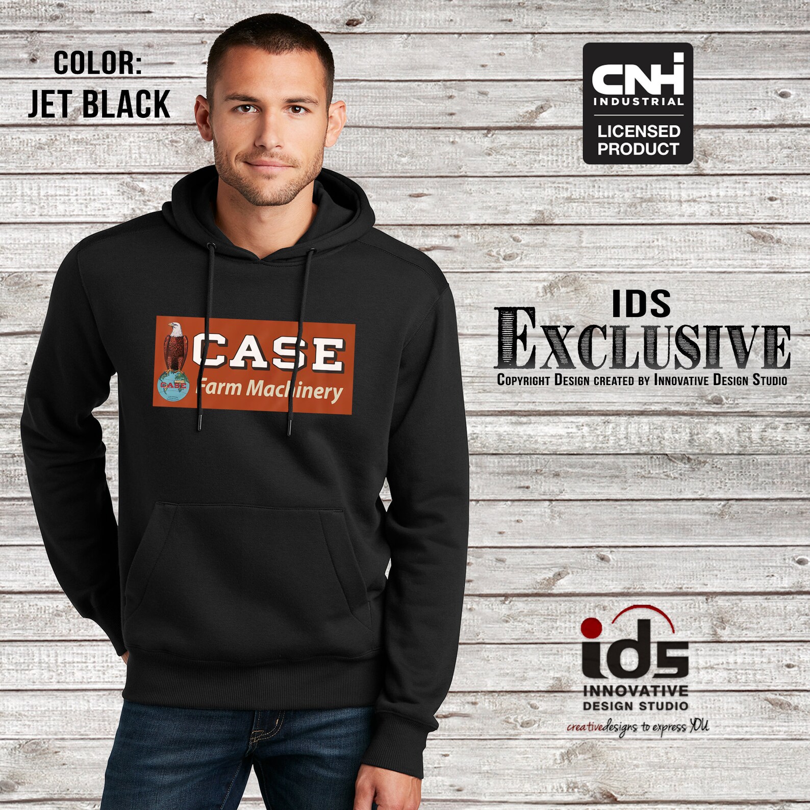 JI Case Tractor Old Sign Custom Logo Hoodie Sweatshirt Fully Licensed ...