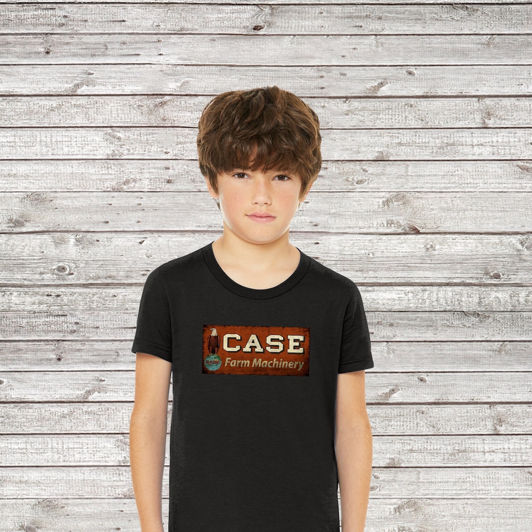 JI Case Tractor Old Weathered Logo Custom Youth T-shirt. Exclusive ...