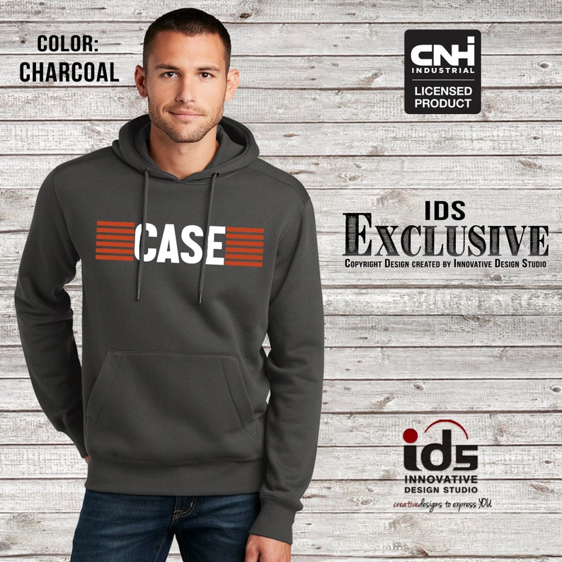 JI Case Tractor Custom Logo With Stripes District Hoodie Sweatshirt ...
