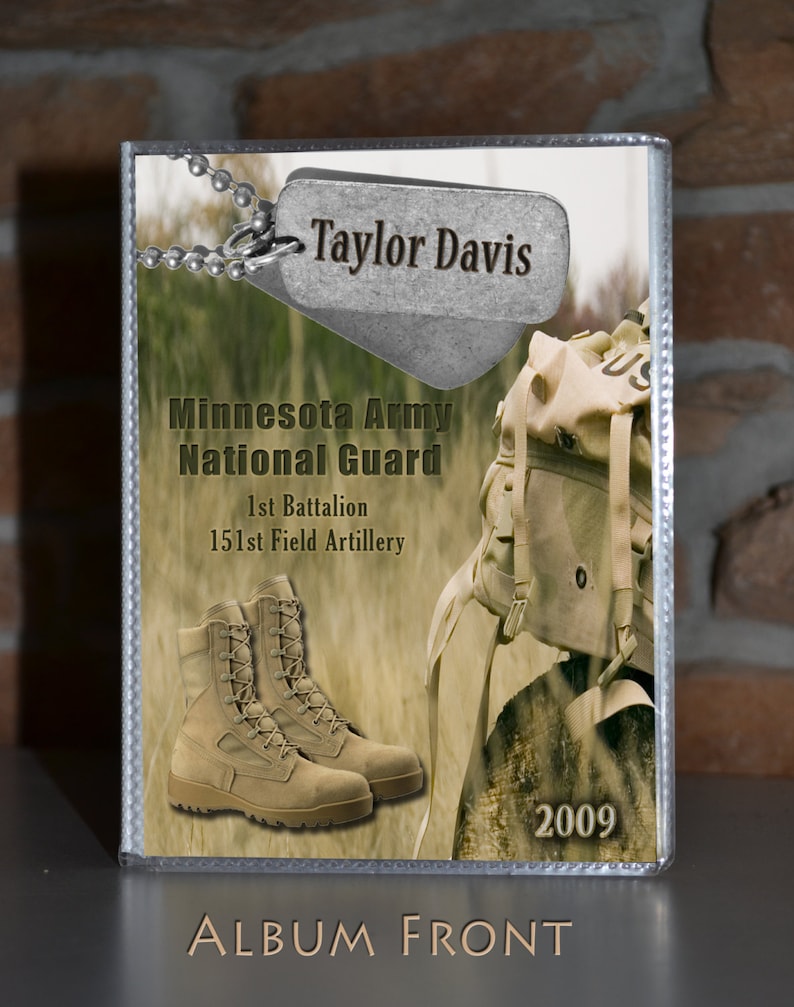 Soldier Photo Album - Army - National Guard - Gift for Mom - Thank You ...