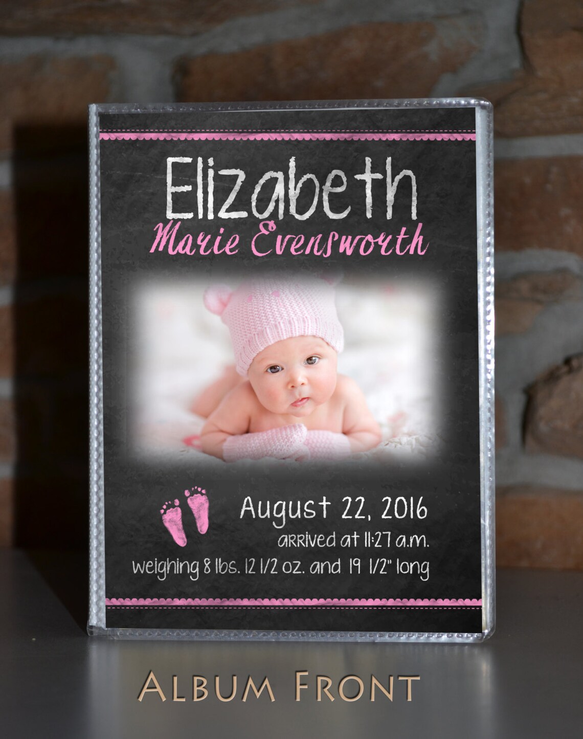 Photo Album - Brag Book 4x6 - Personalized - Holds 48 Photos - BABY ...