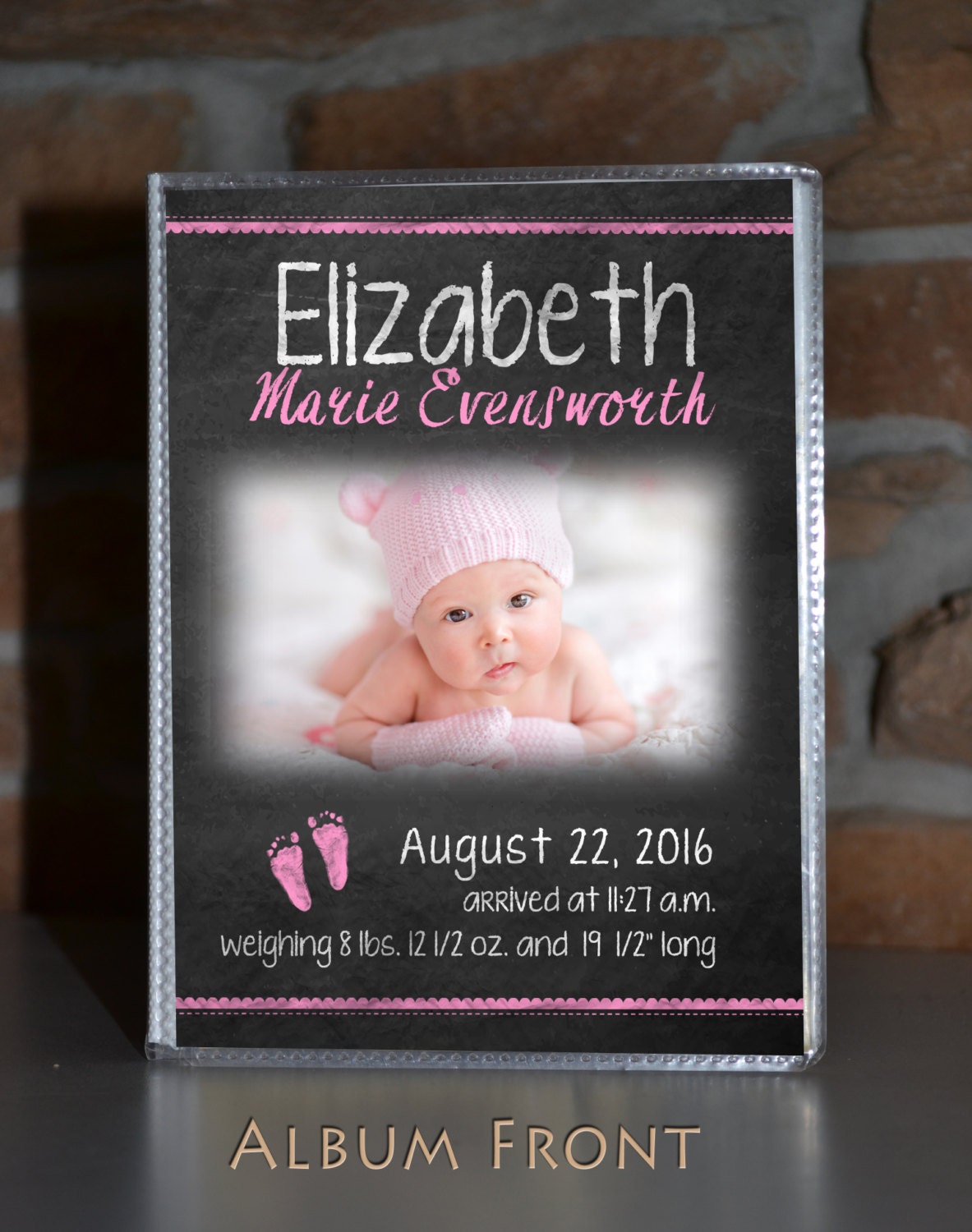 Photo Album - Brag Book 4x6 - Personalized - Holds 48 Photos - BABY ...