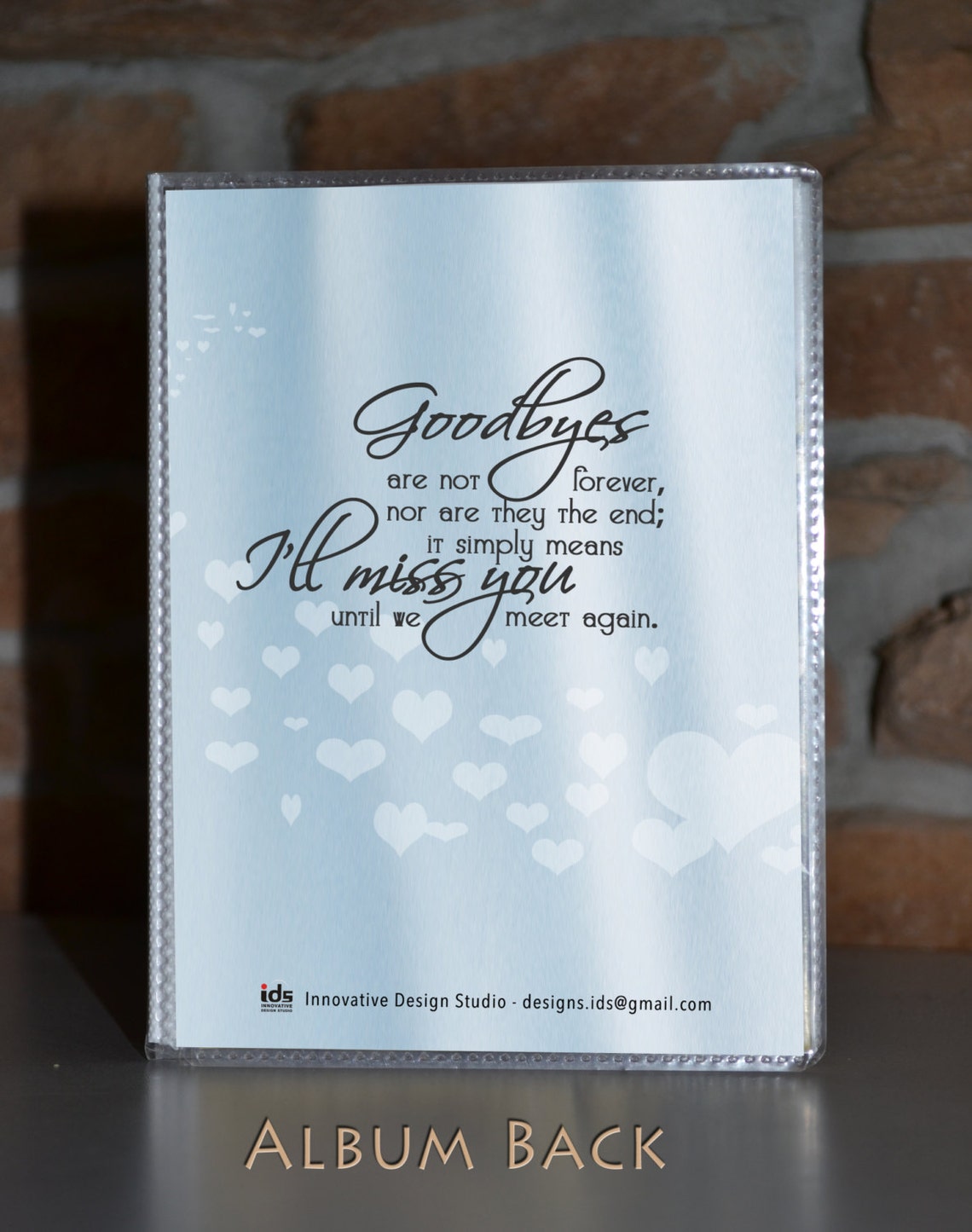 Memory Photo Album, Funeral Keepsake, Tribute to Loved One, in Loving ...