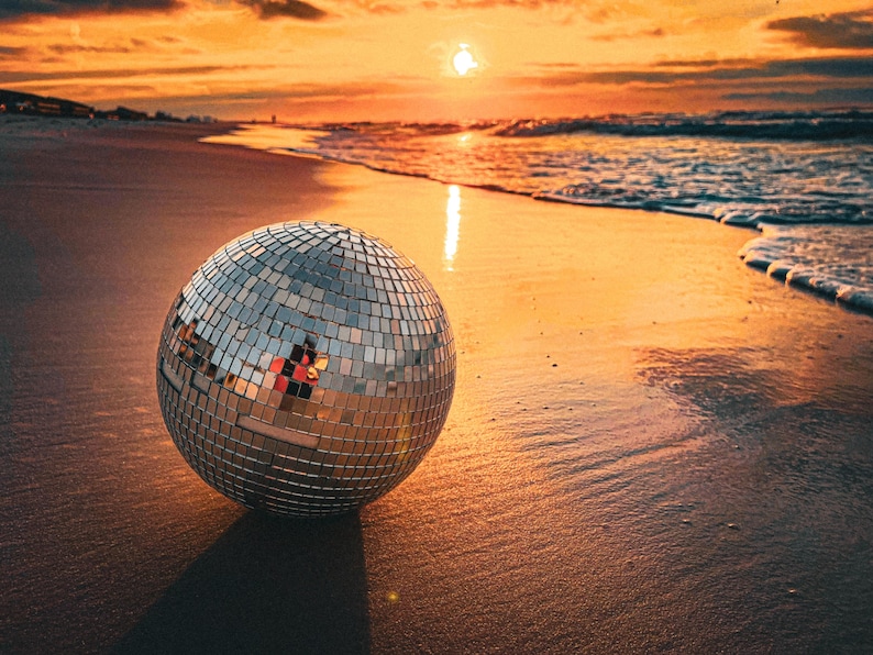 Beach Disco Orange Pop Digital Download - Etsy
