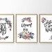 Motivational Watercolor Floral Printable Poster - 3 Pack - Etsy