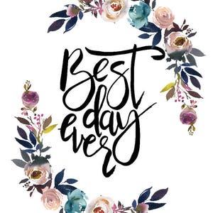 Motivational Watercolor Floral Printable Poster - 3 Pack - Etsy