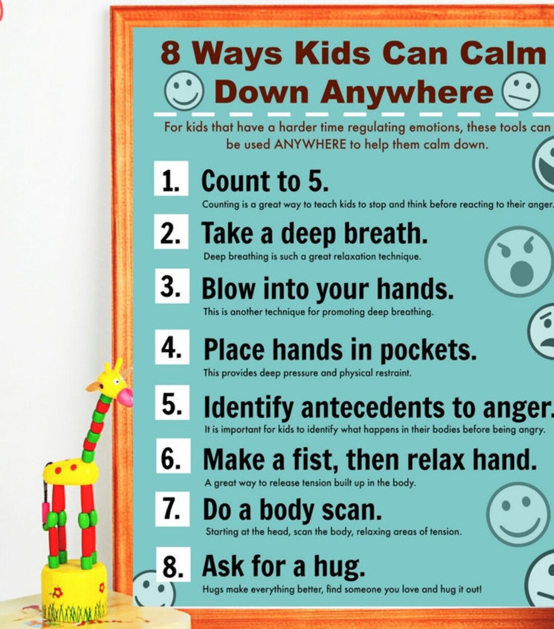 Printable Poster for Helping Children Calm Down - Etsy